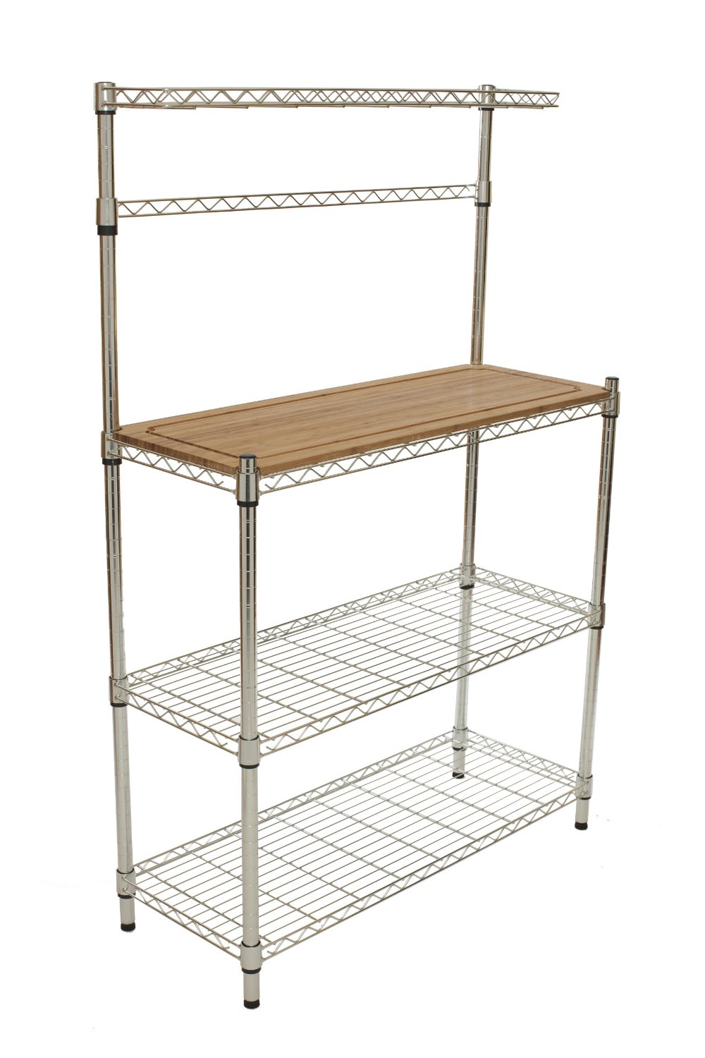 5 Best Bakers Rack with Wood Top - Organize your kitchen in a ...