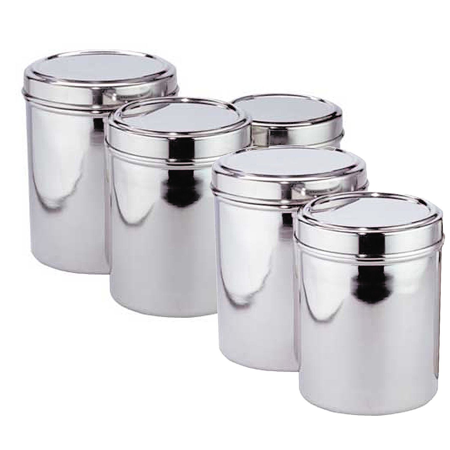 5 Best Stainless Steel Kitchen Canister Set - Convenient and handy unit ...