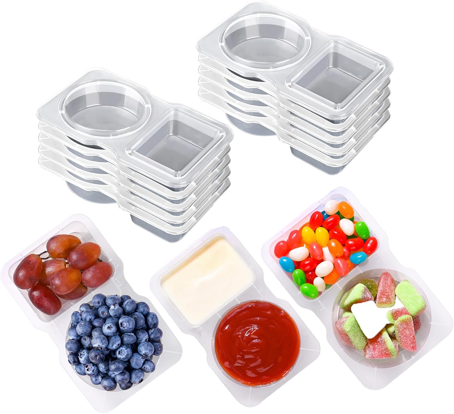 Convenient Food Storage: 5 Best-Selling Double Compartment Condiment ...
