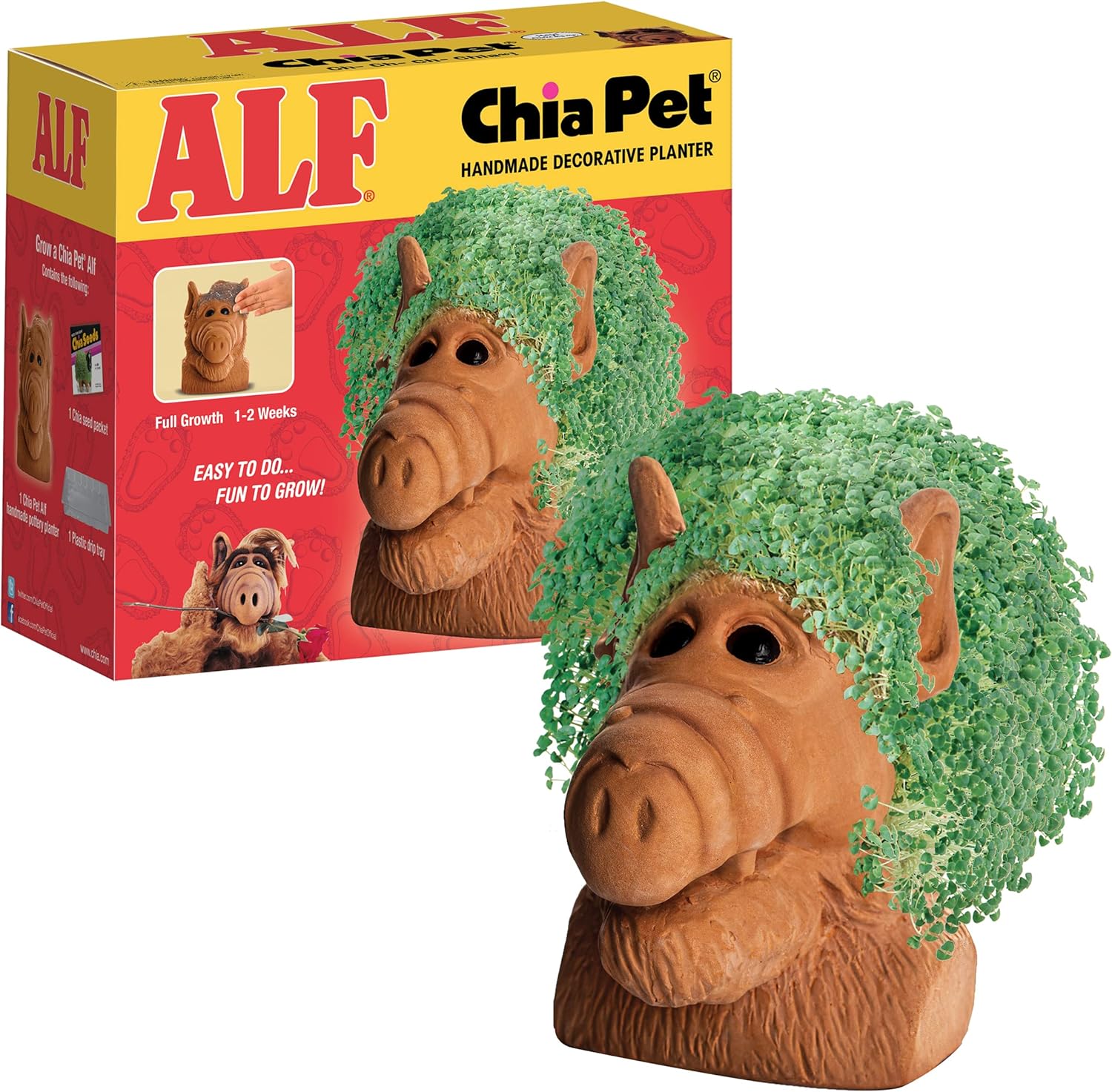 Chia Pet Alf with Seed Pack: A Fun, Retro Plant Gift That Never Goes ...